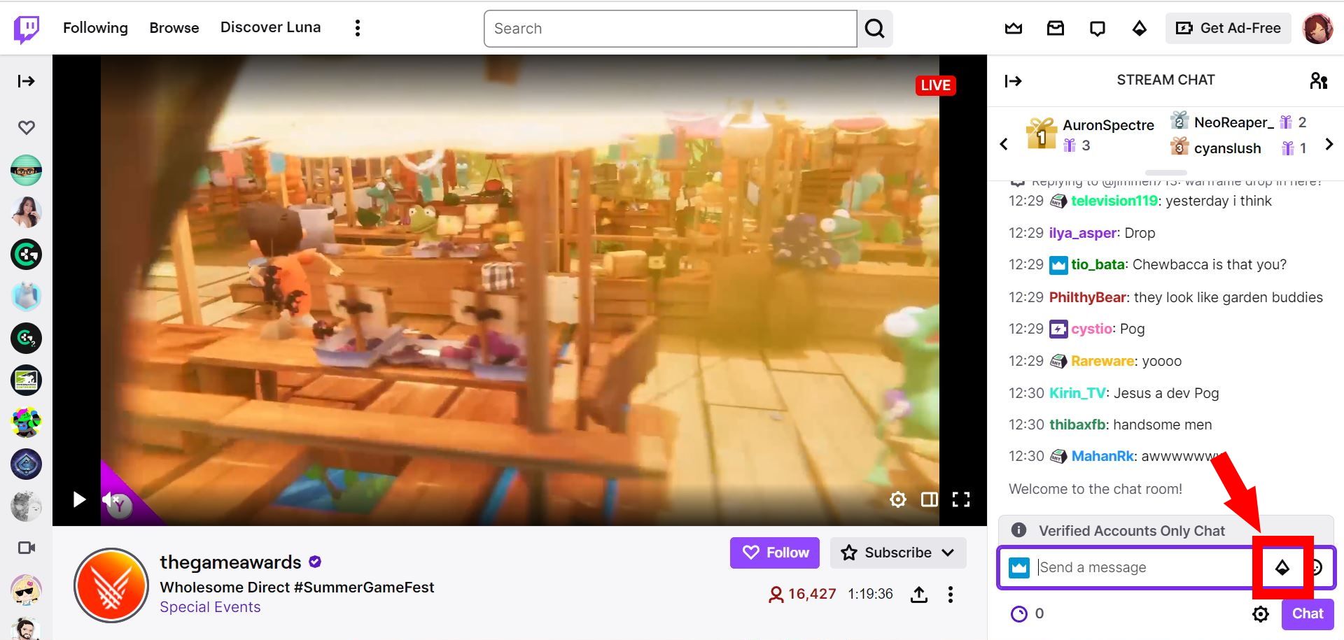 How to donate on Twitch