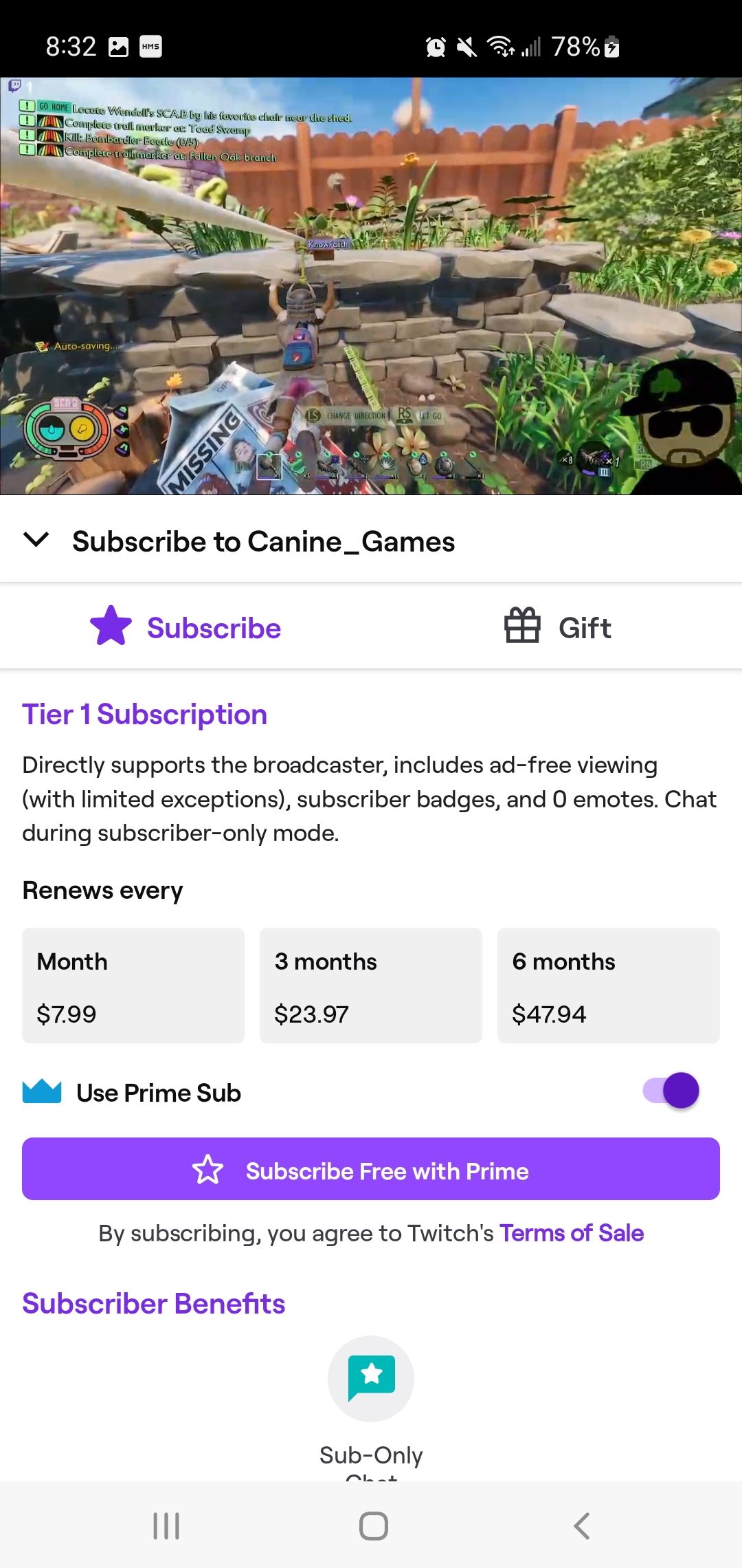 How to donate on Twitch