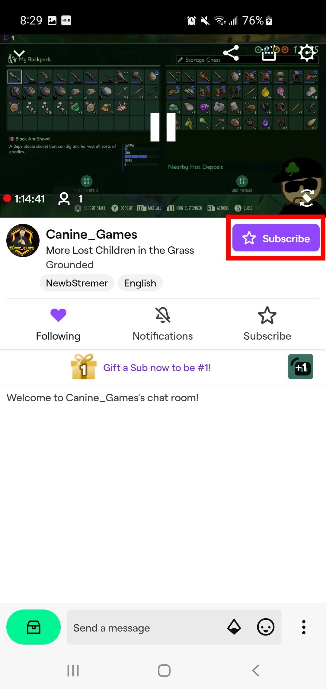 How to donate on Twitch