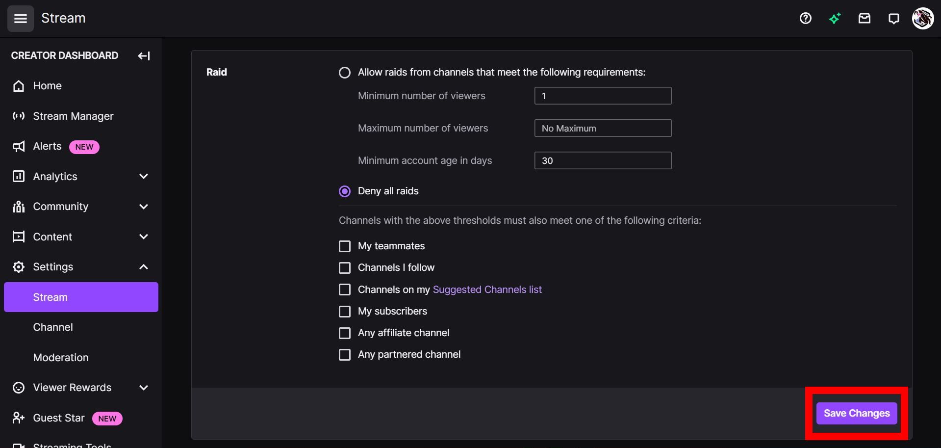 How to raid on Twitch