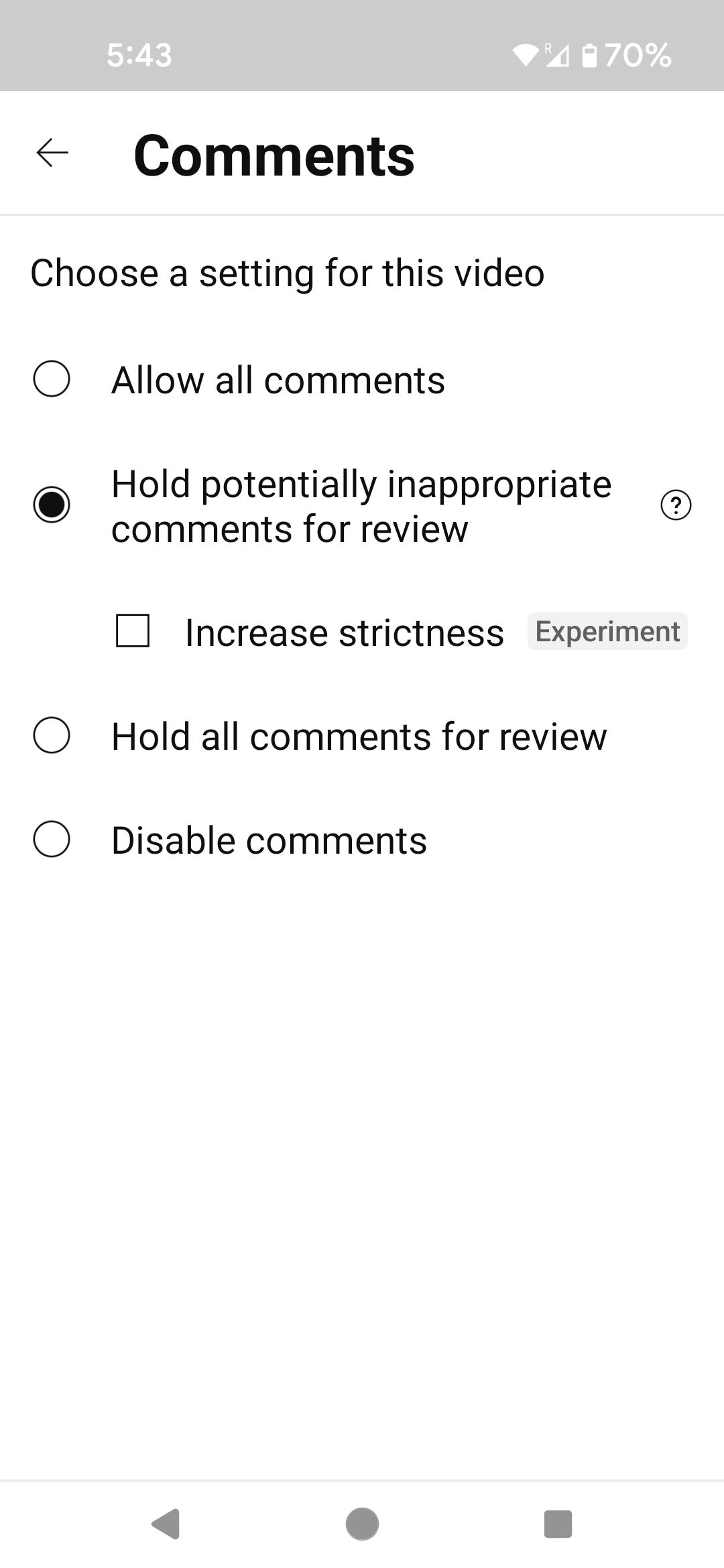 How to turn YouTube comments on and off