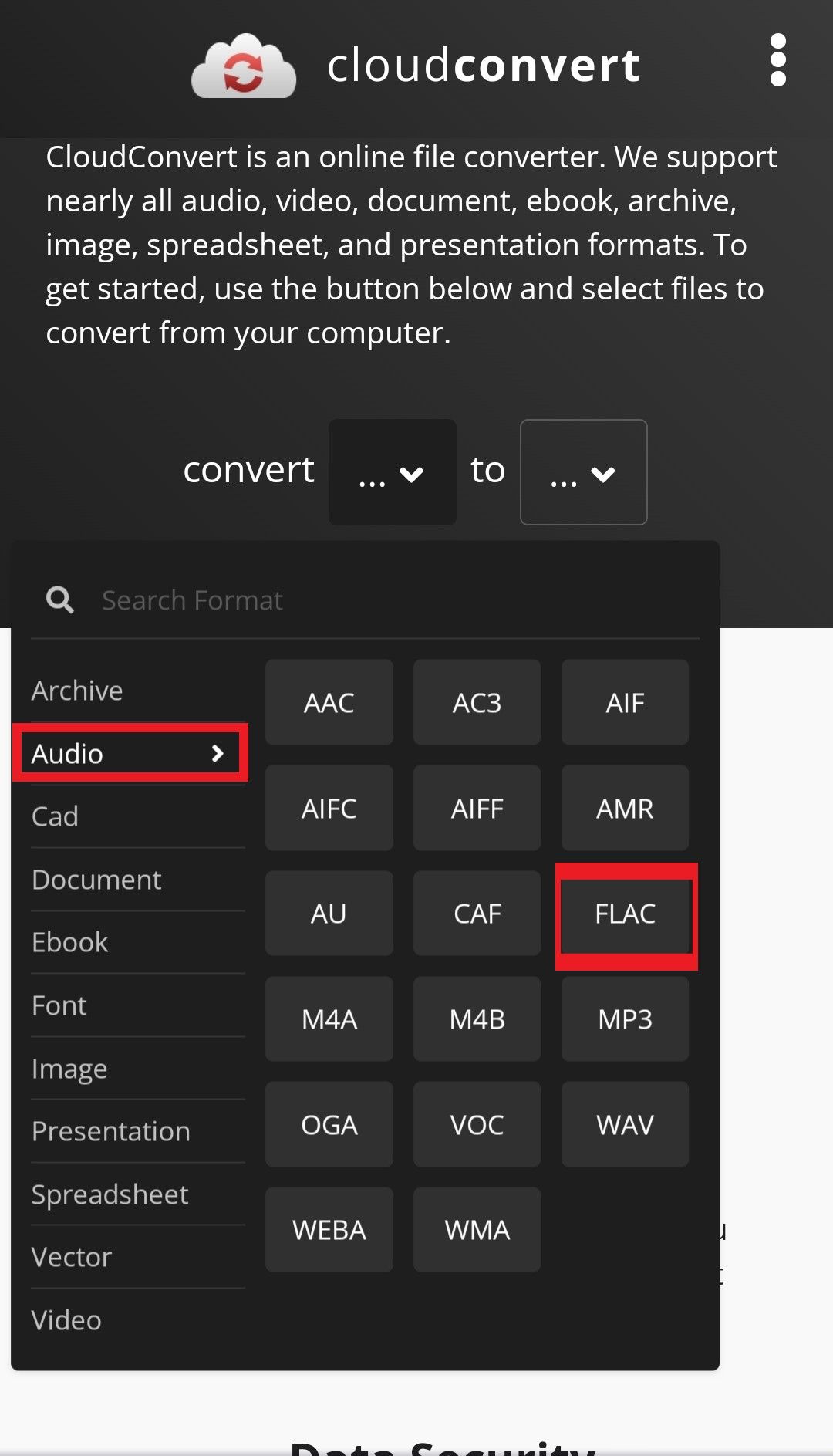 How to convert FLAC to MP3