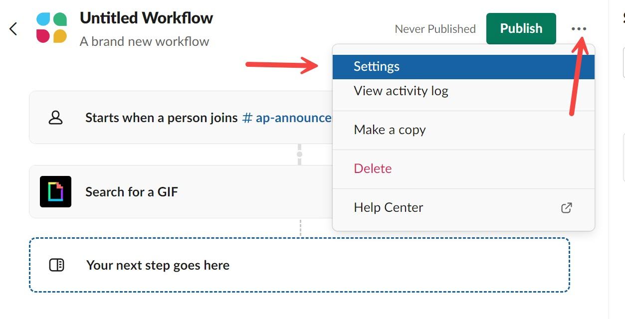 How to create a Slack automation