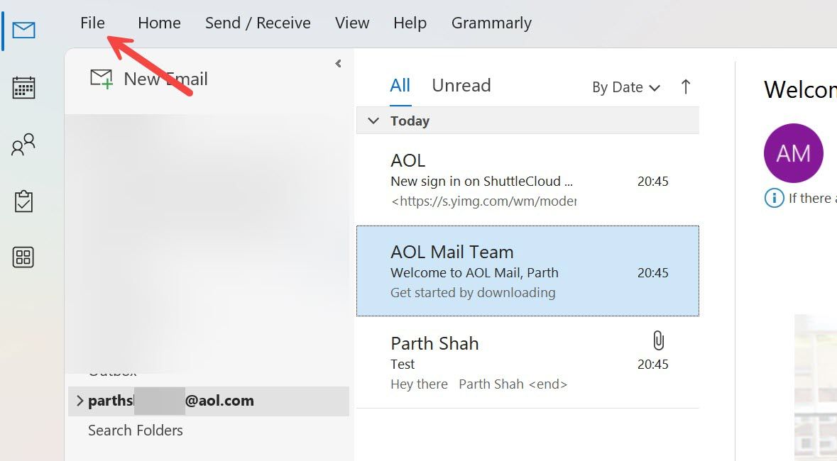 AOL: How to export your old messages to a different email provider