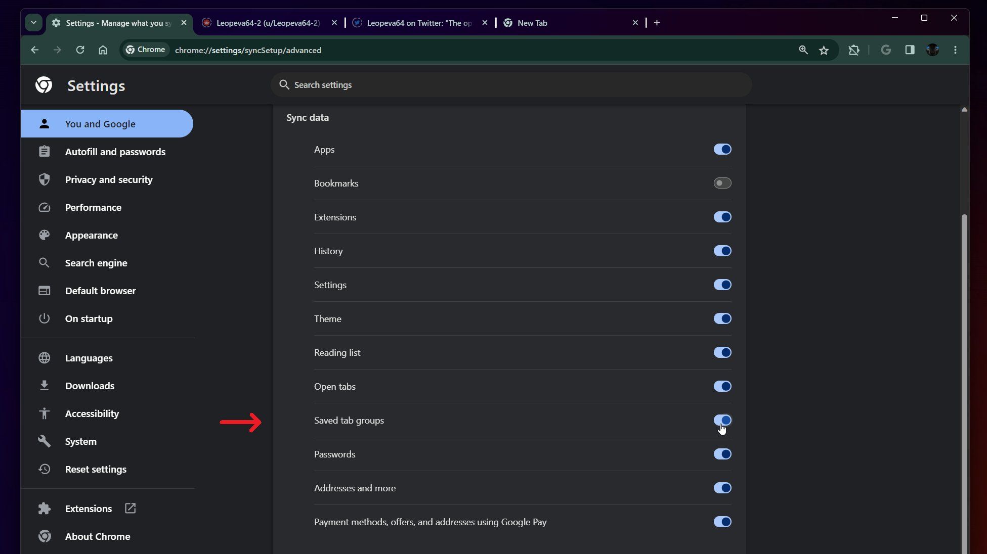 Google Chrome will give you more control over syncing saved tab groups Google Chrome will give you more control over syncing saved tab groups