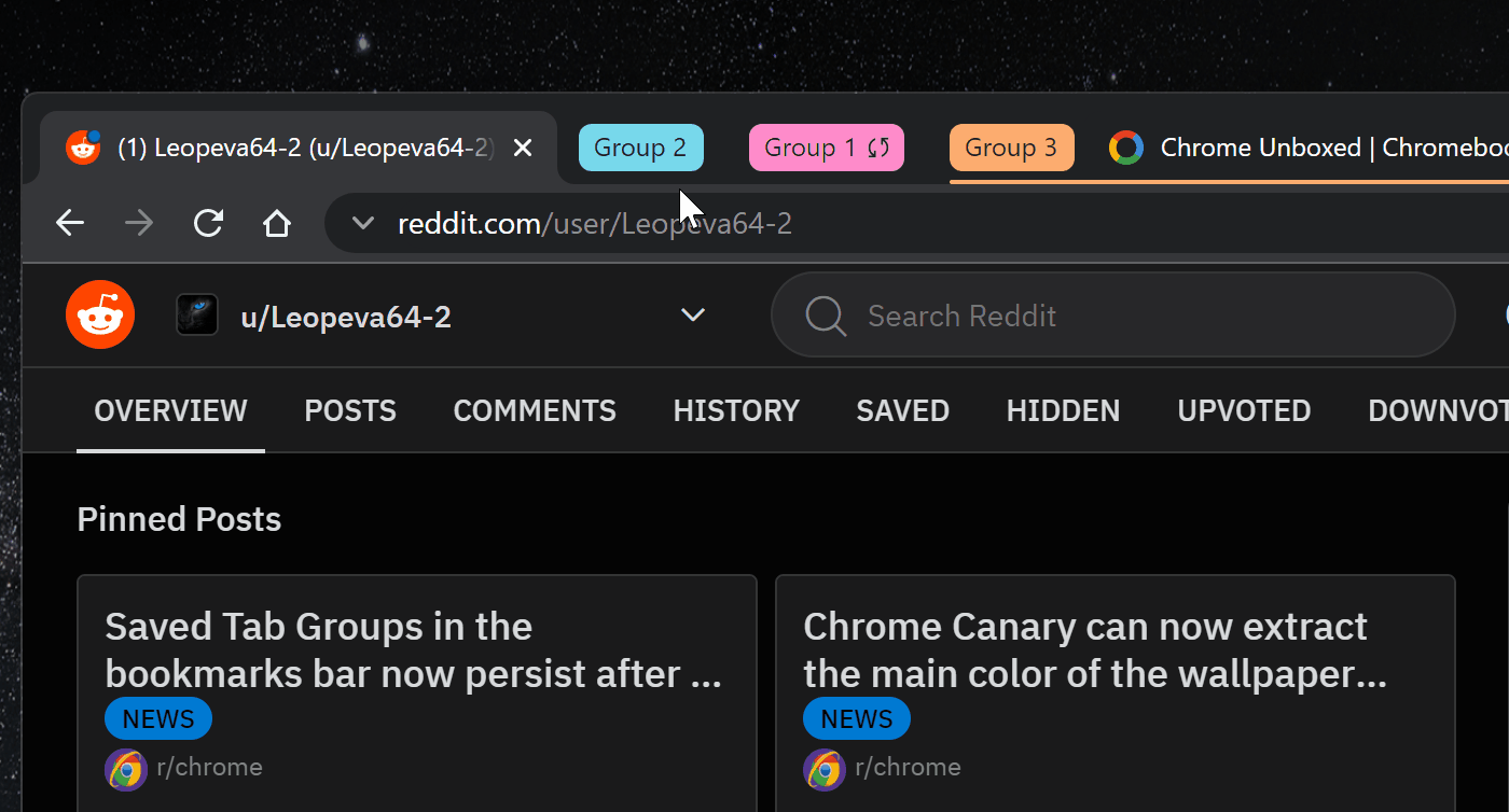 Google Chrome will give you more control over syncing saved tab groups