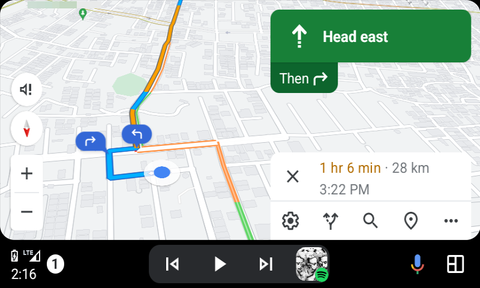 Google Maps rolls out redesigned sidebar on Android Auto