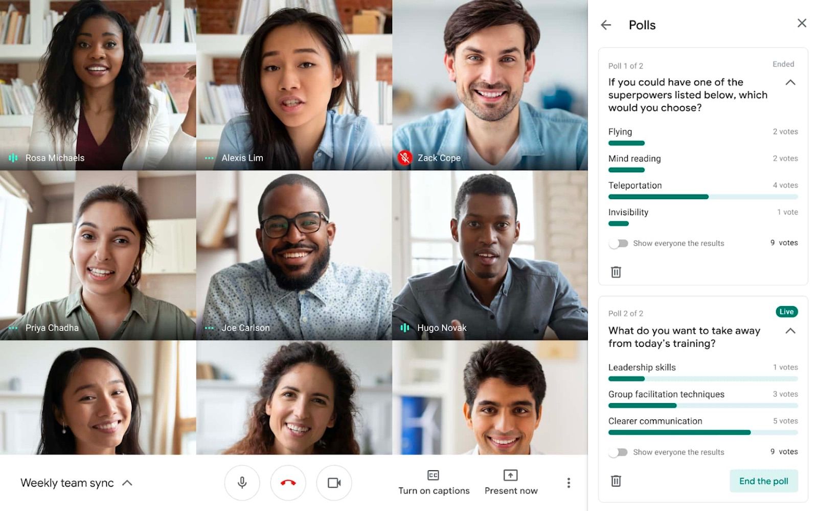 Google Meet's Q&As and polls are coming to live streams