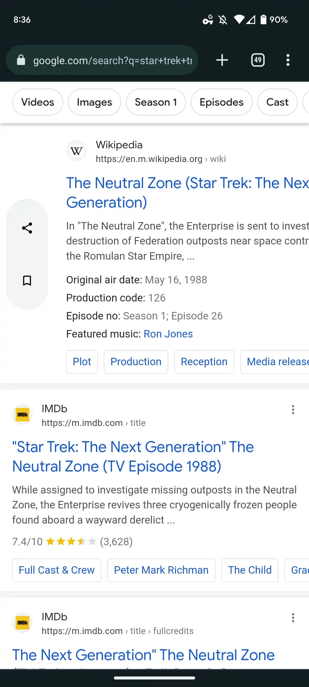 Google Search adds a new gesture for saving and sharing results