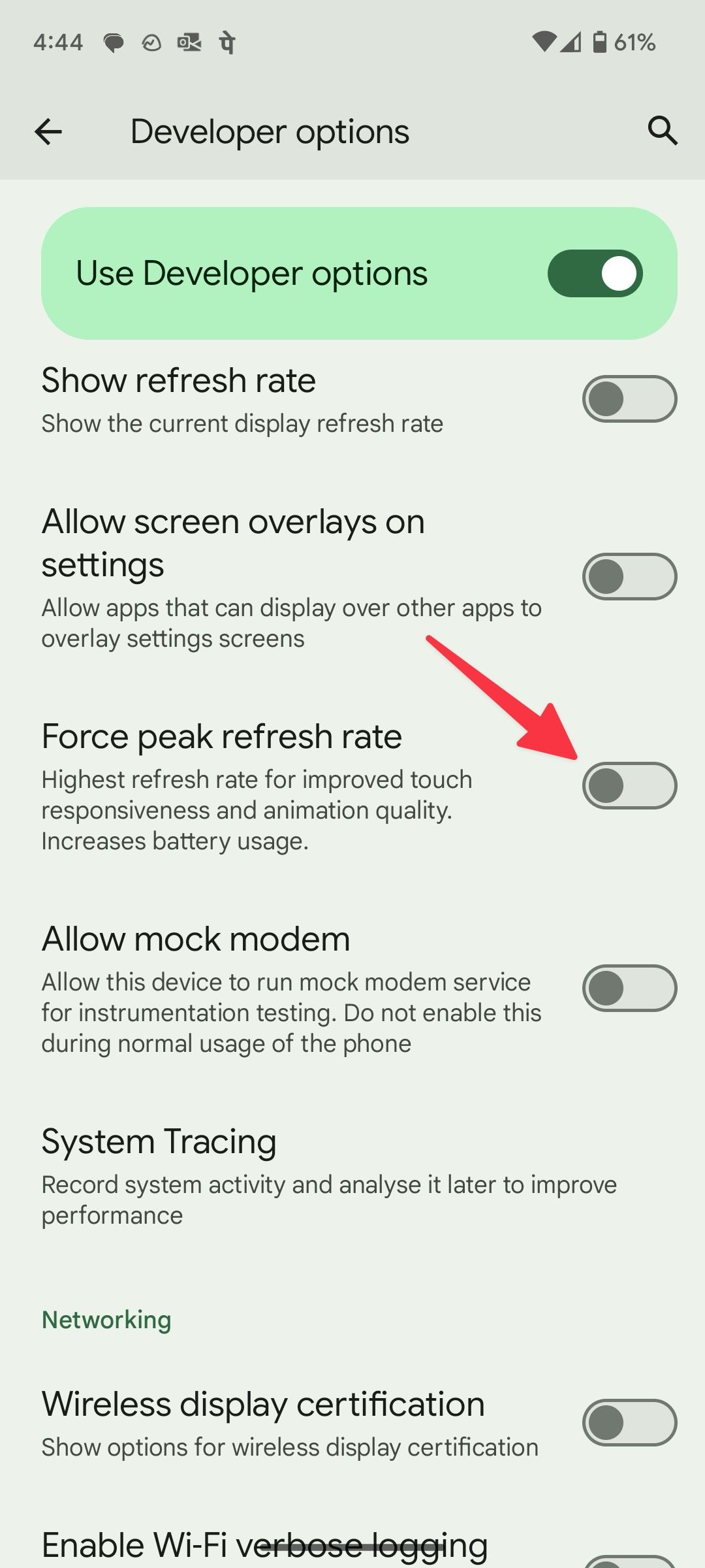 How to change touch sensitivity on Android
