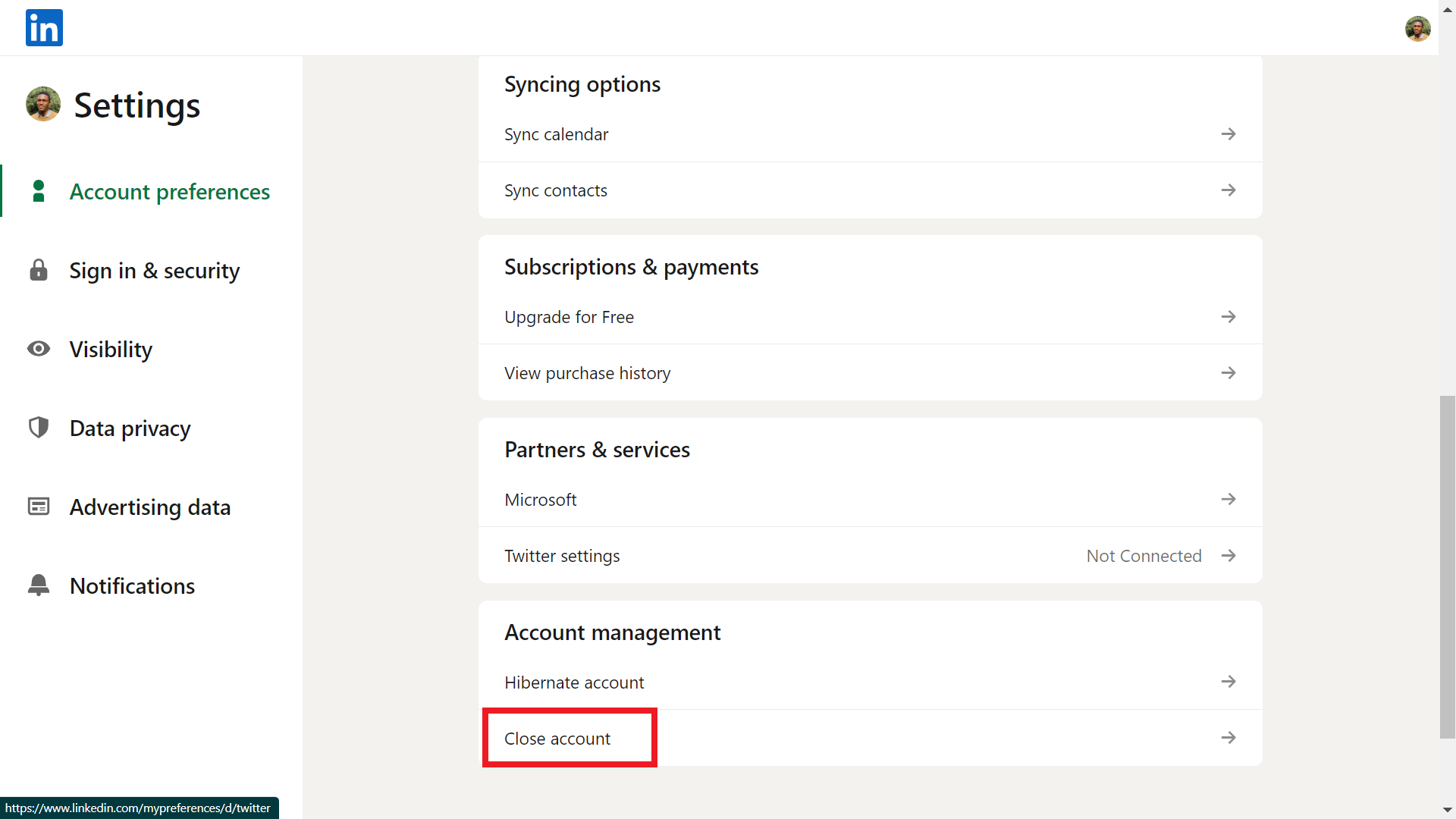 LinkedIn: How to delete your account
