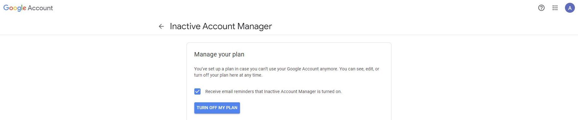 How to set up Google's Inactive Account Manager