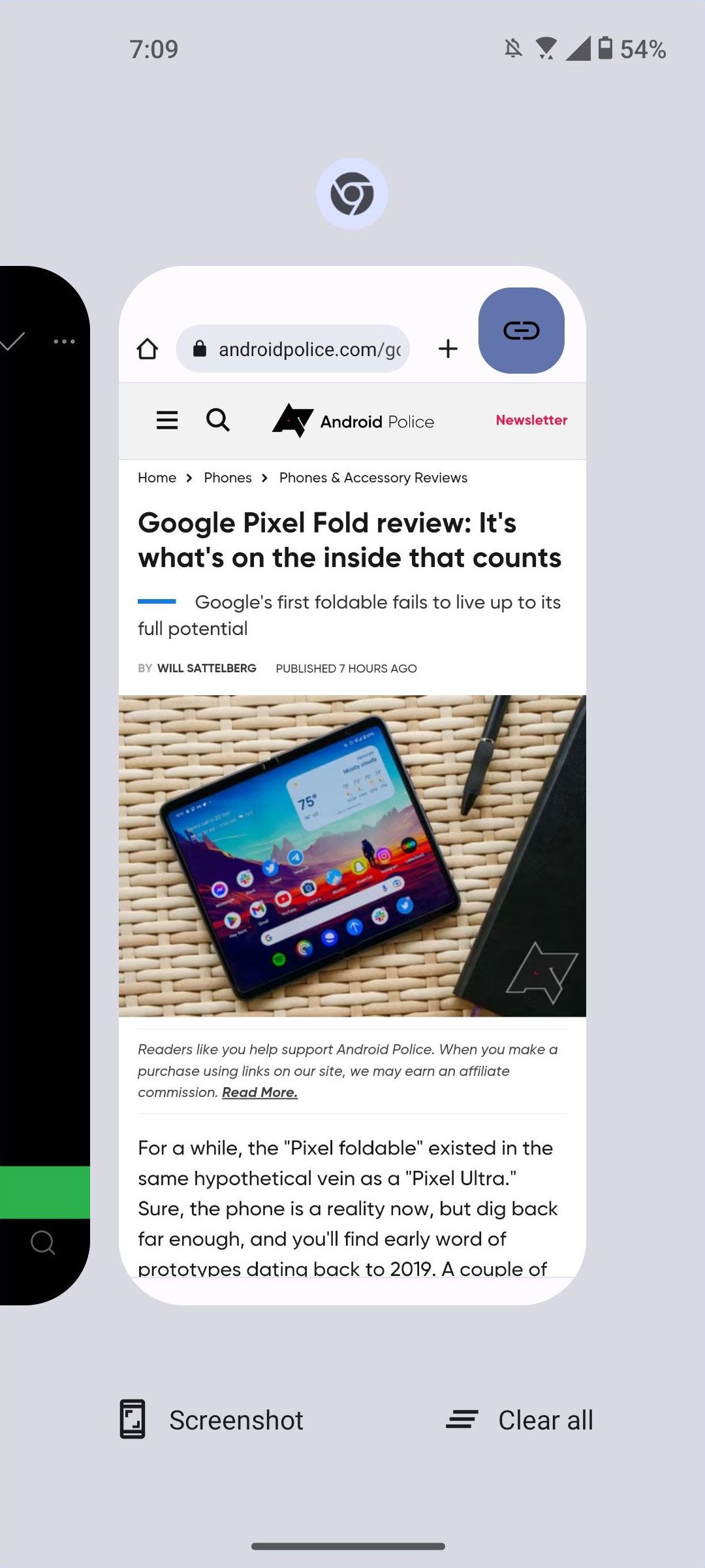 Sharing links from Android's Recents menu is no longer a Pixel-exclusive feature