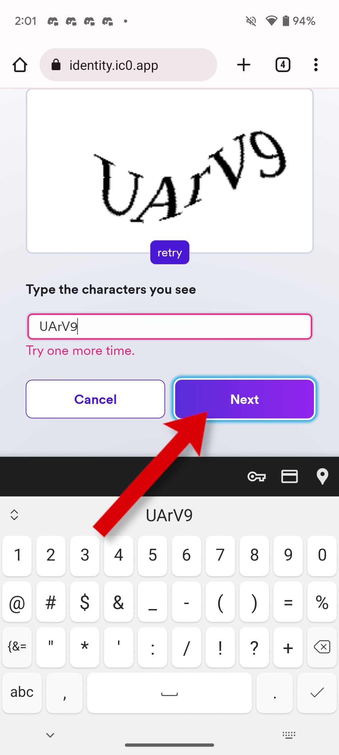 How to create an Internet Identity