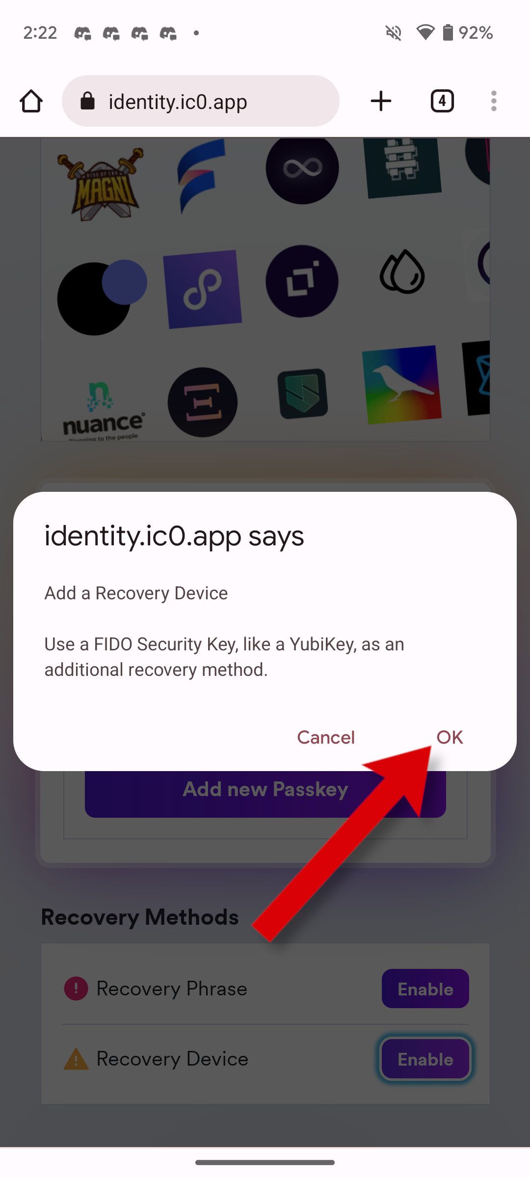 How to create an Internet Identity