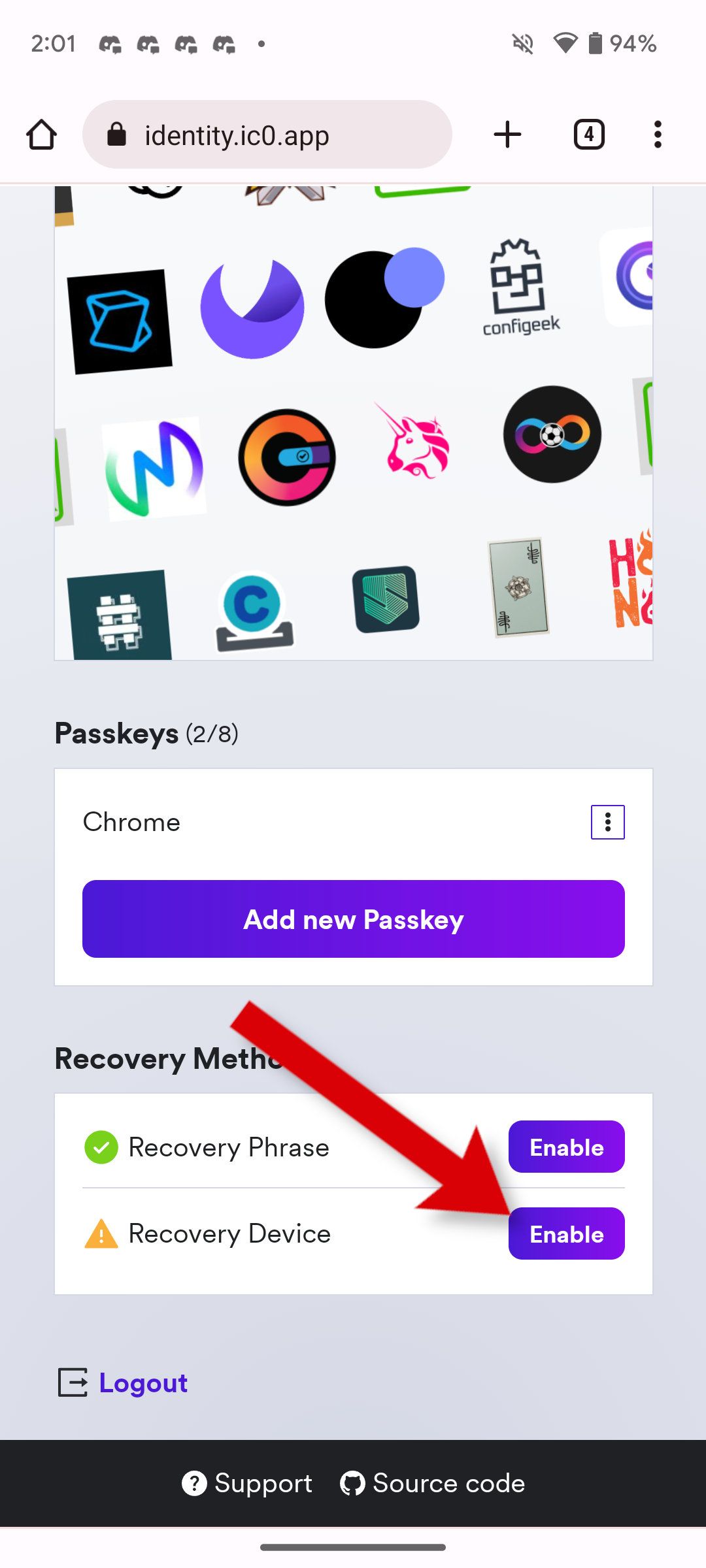 How to create an Internet Identity