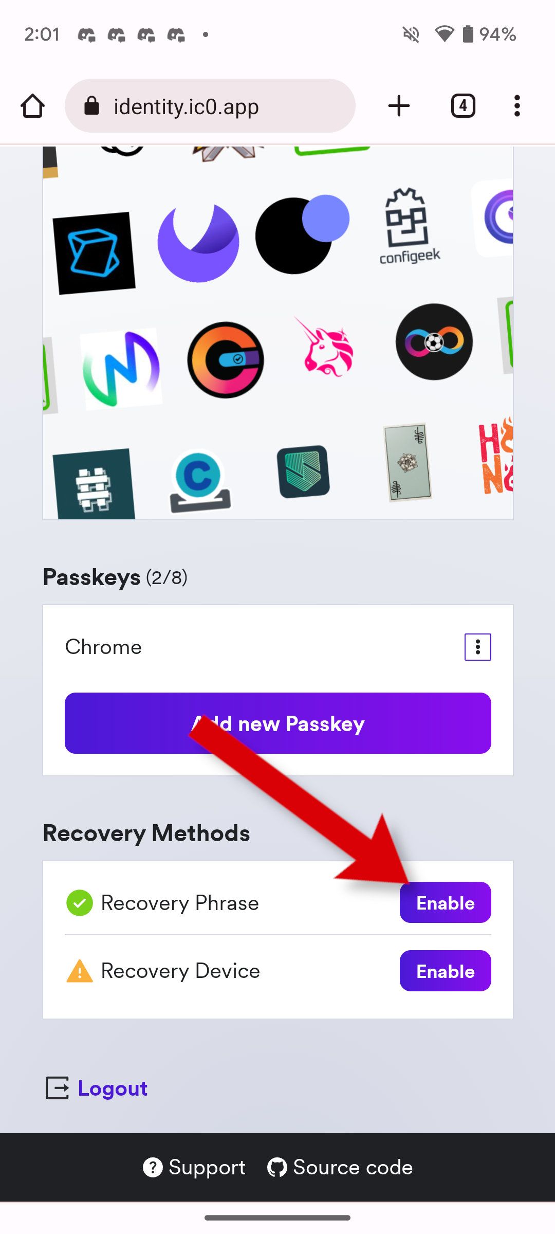 How to create an Internet Identity