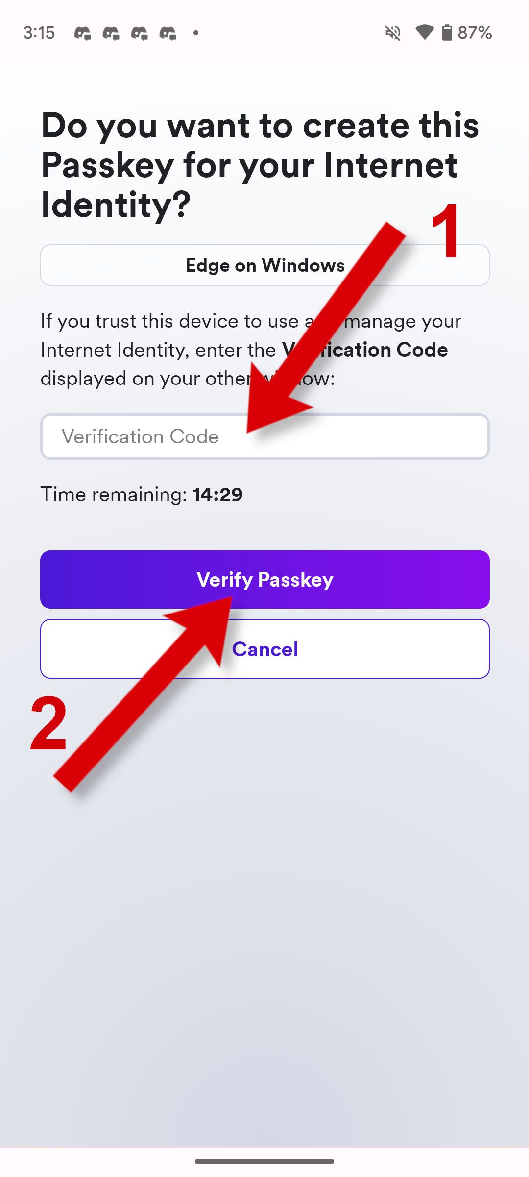 How to create an Internet Identity