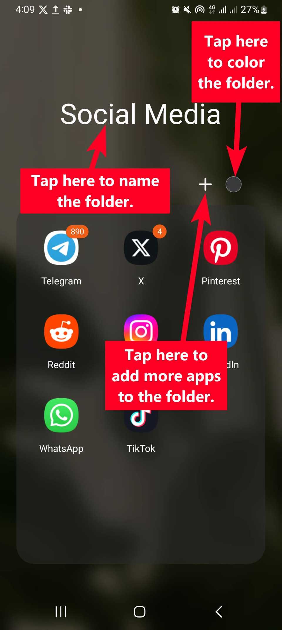 How to arrange apps on Android