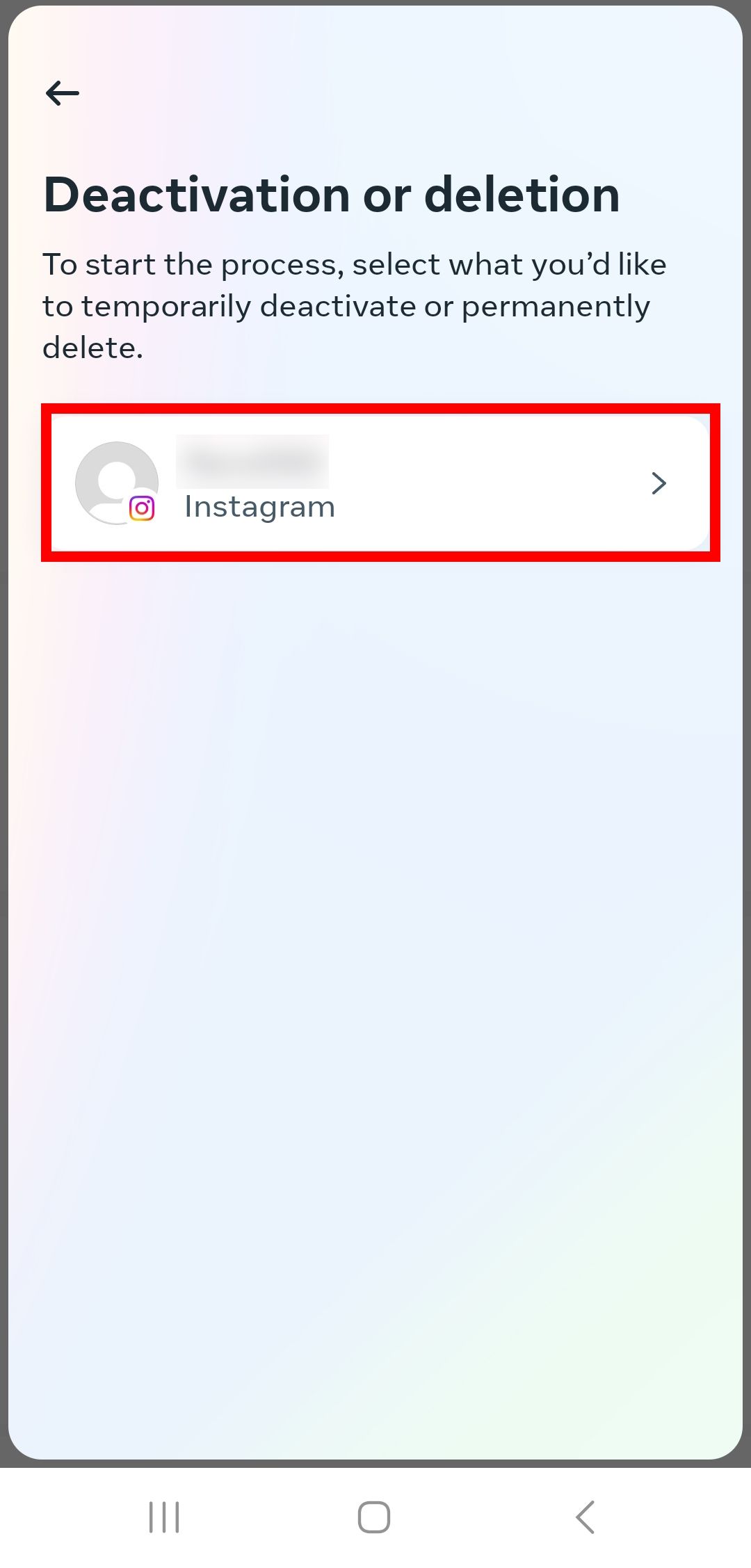 How to delete an Instagram account