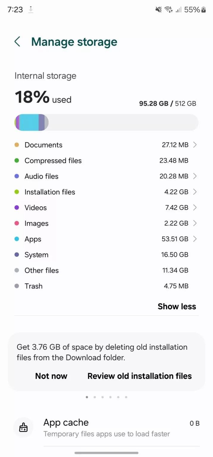 Samsung One UI 6 may finally give you an accurate picture of your Galaxy phone's storage