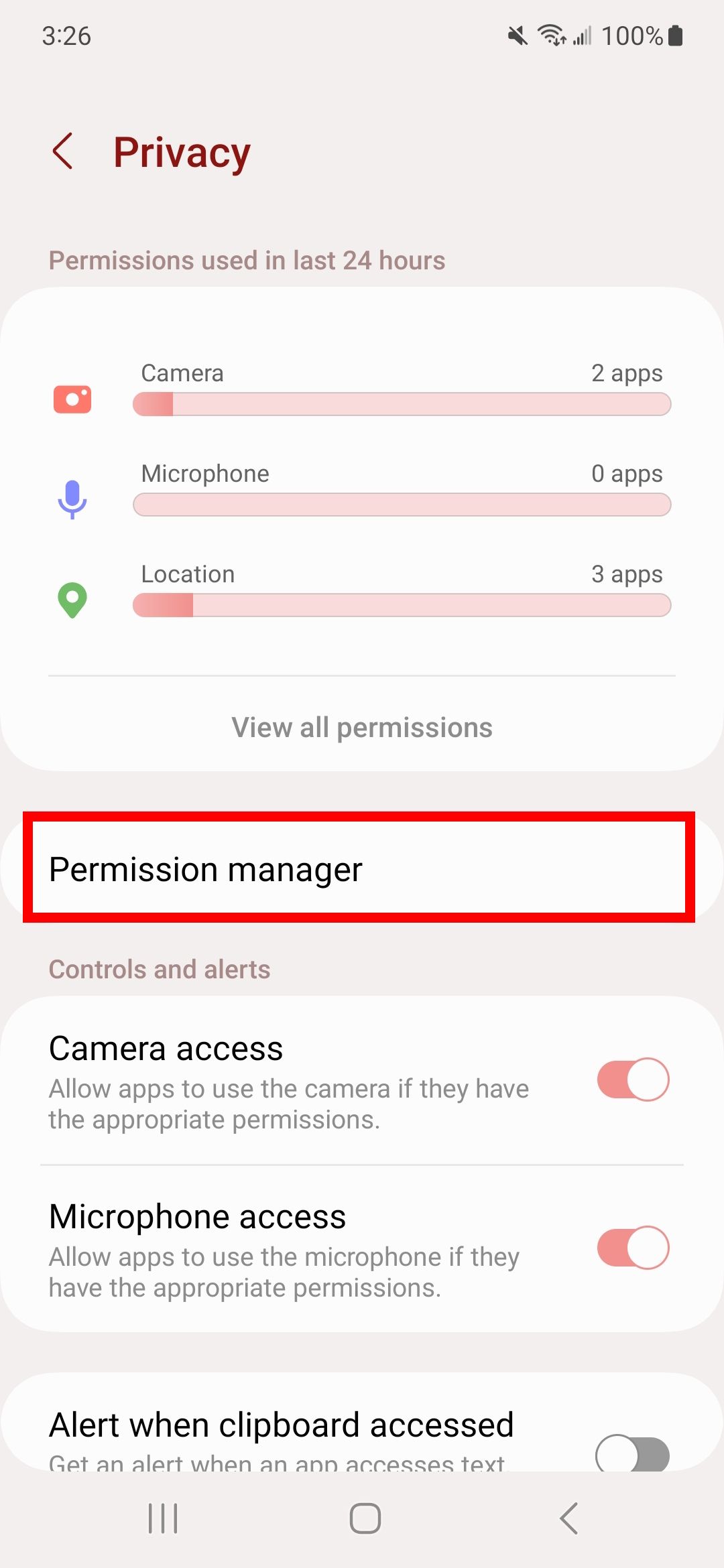 How to access Samsung's Privacy Dashboard