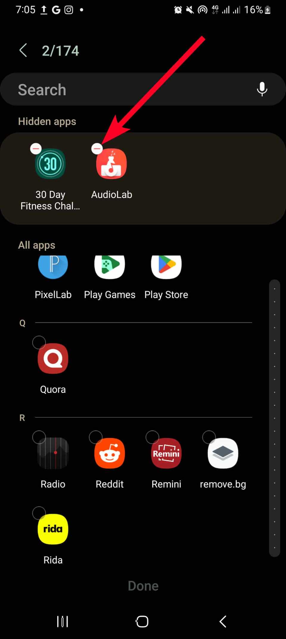 How to arrange apps on Android