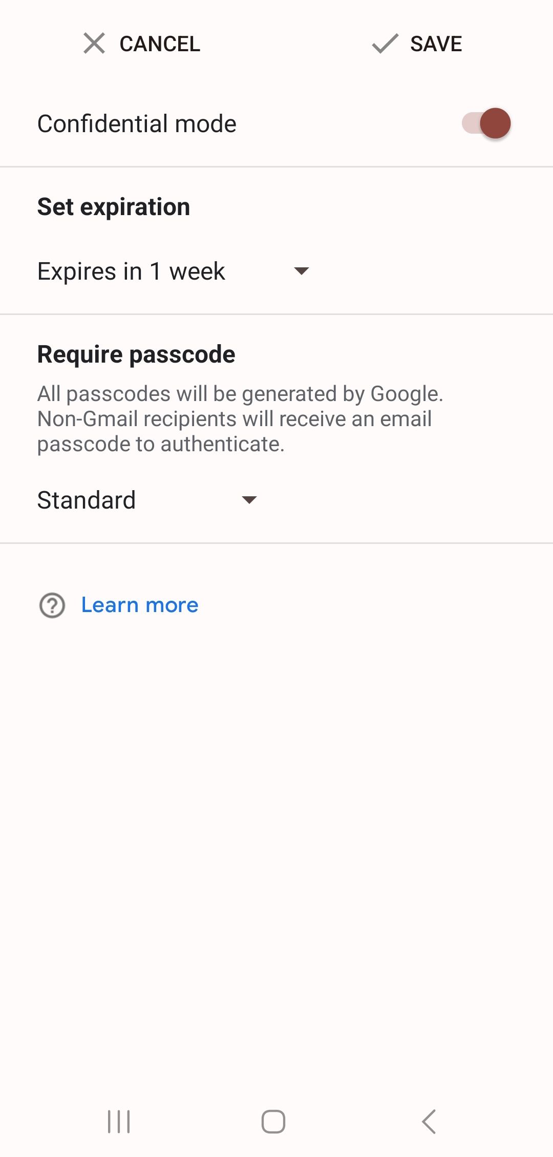 Gmail: How to send encrypted email messages