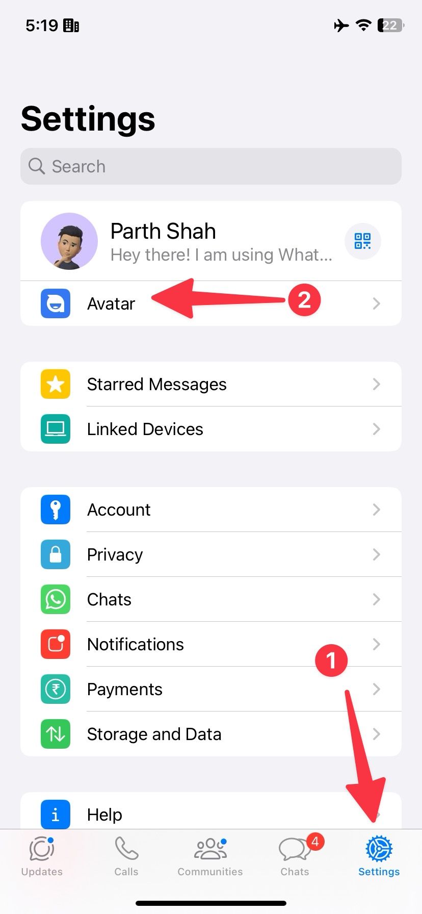 How to create WhatsApp avatars