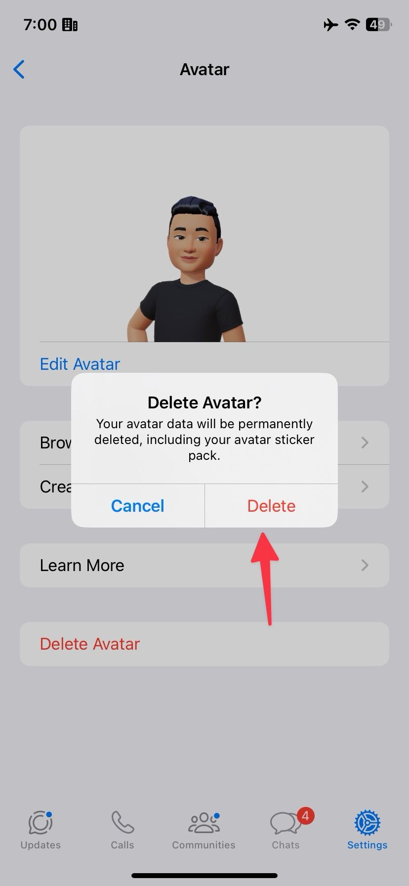 How to create WhatsApp avatars