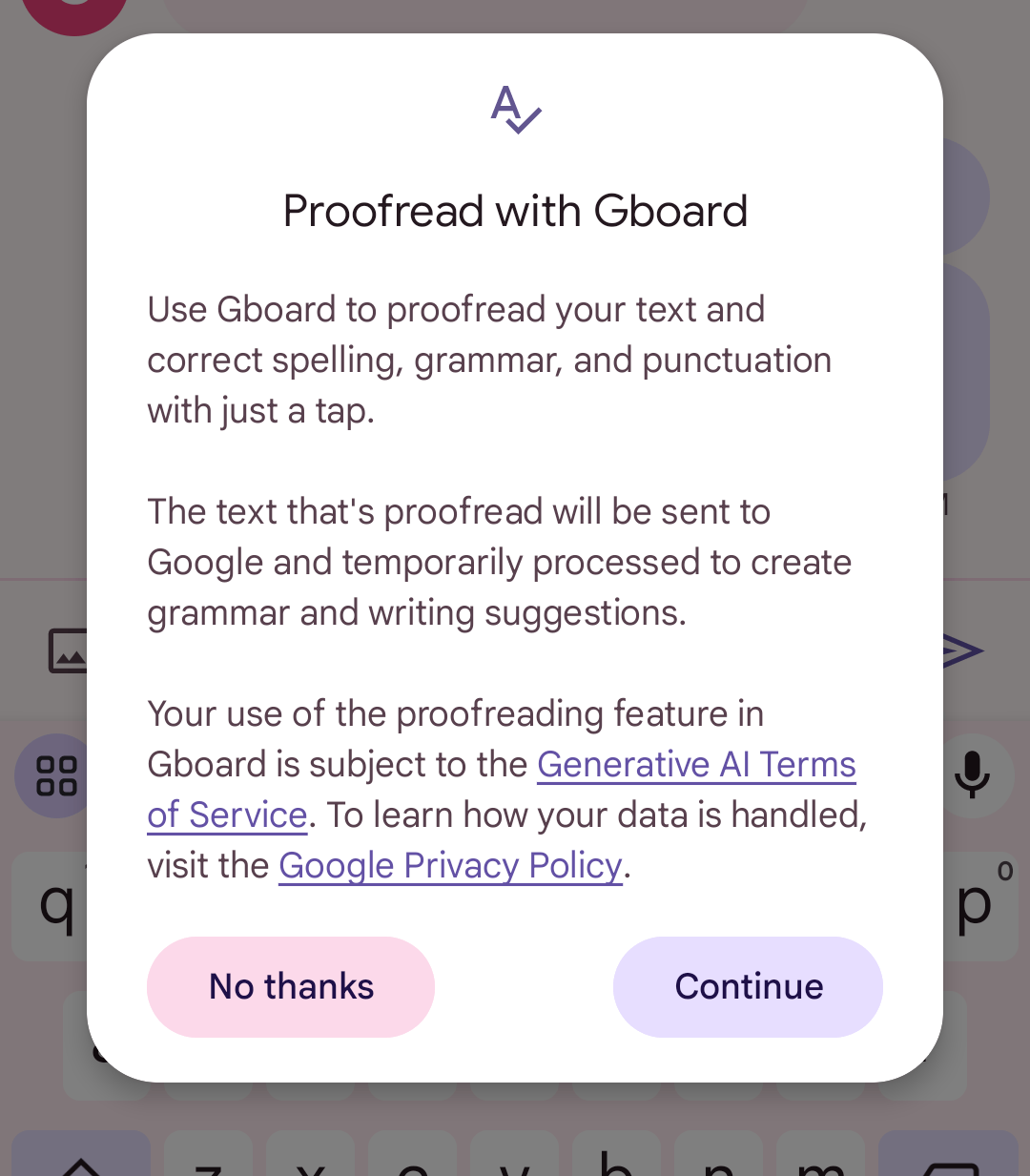 Gboard's new Proofread AI is here to fix your sloppy writing