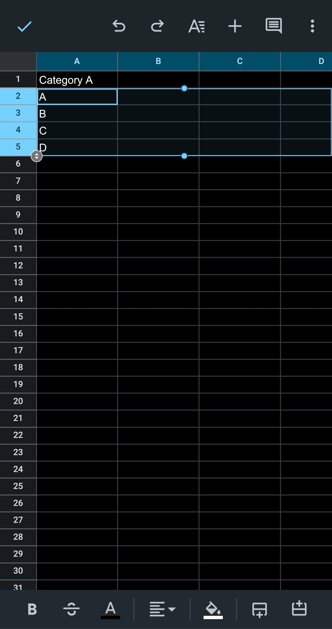 How to group rows or columns in Google Sheets