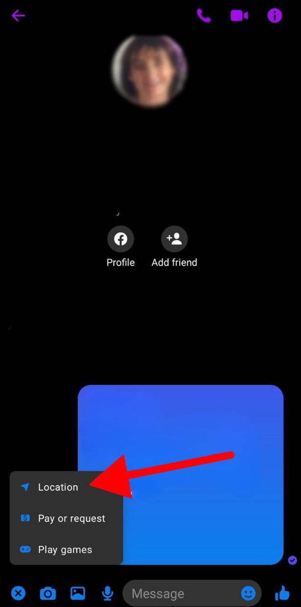 Facebook Messenger: How to share your location