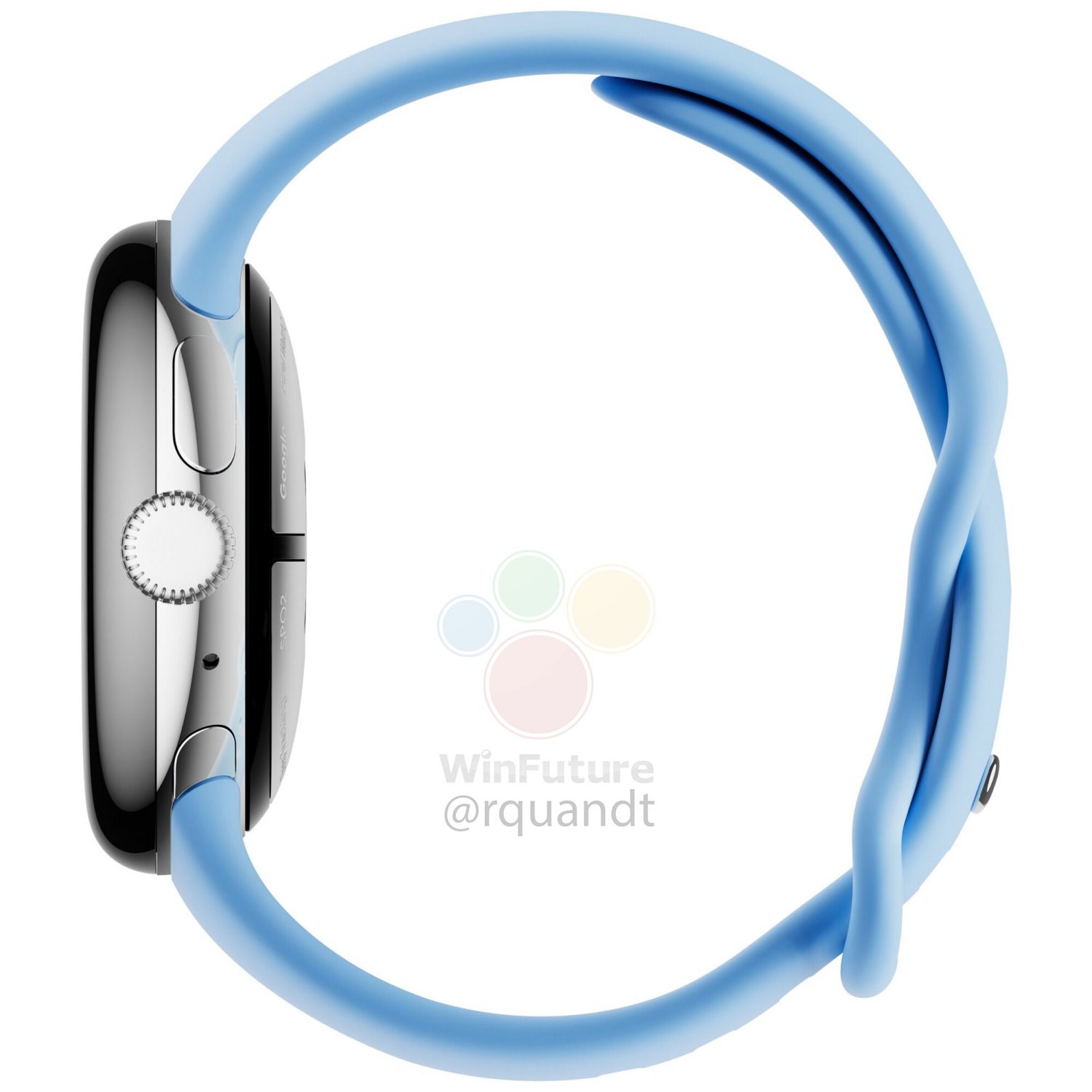 Leaked renders show the Pixel Watch 2 in four colors from all angles