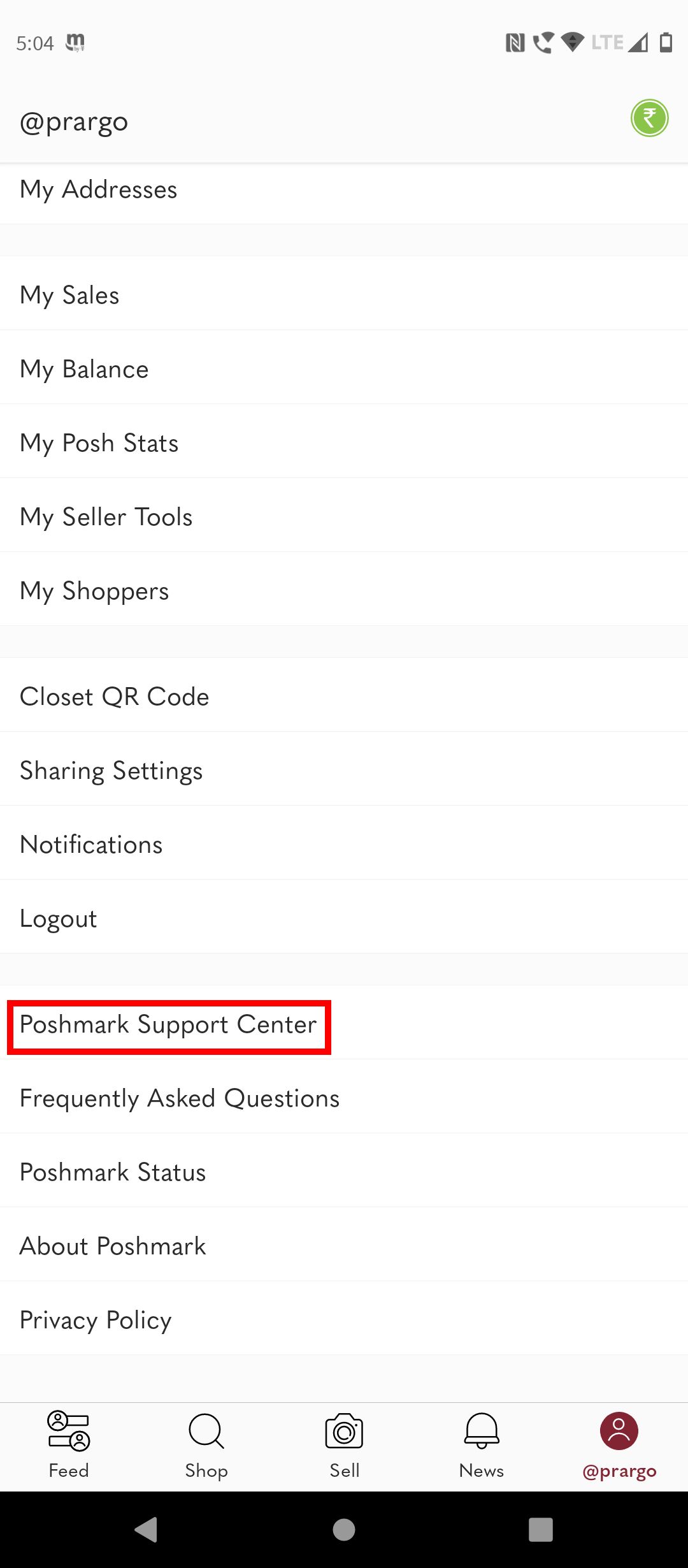 How to delete a Poshmark account