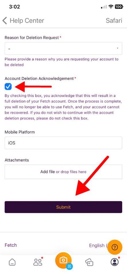 How to easily delete a Fetch rewards account
