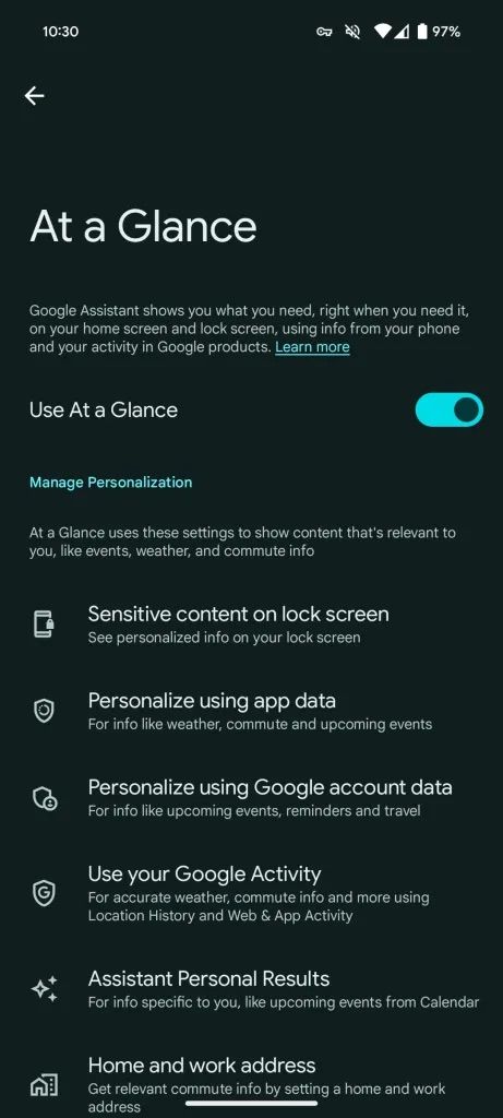 Your Google Pixel’s At a Glance widget is getting more useful