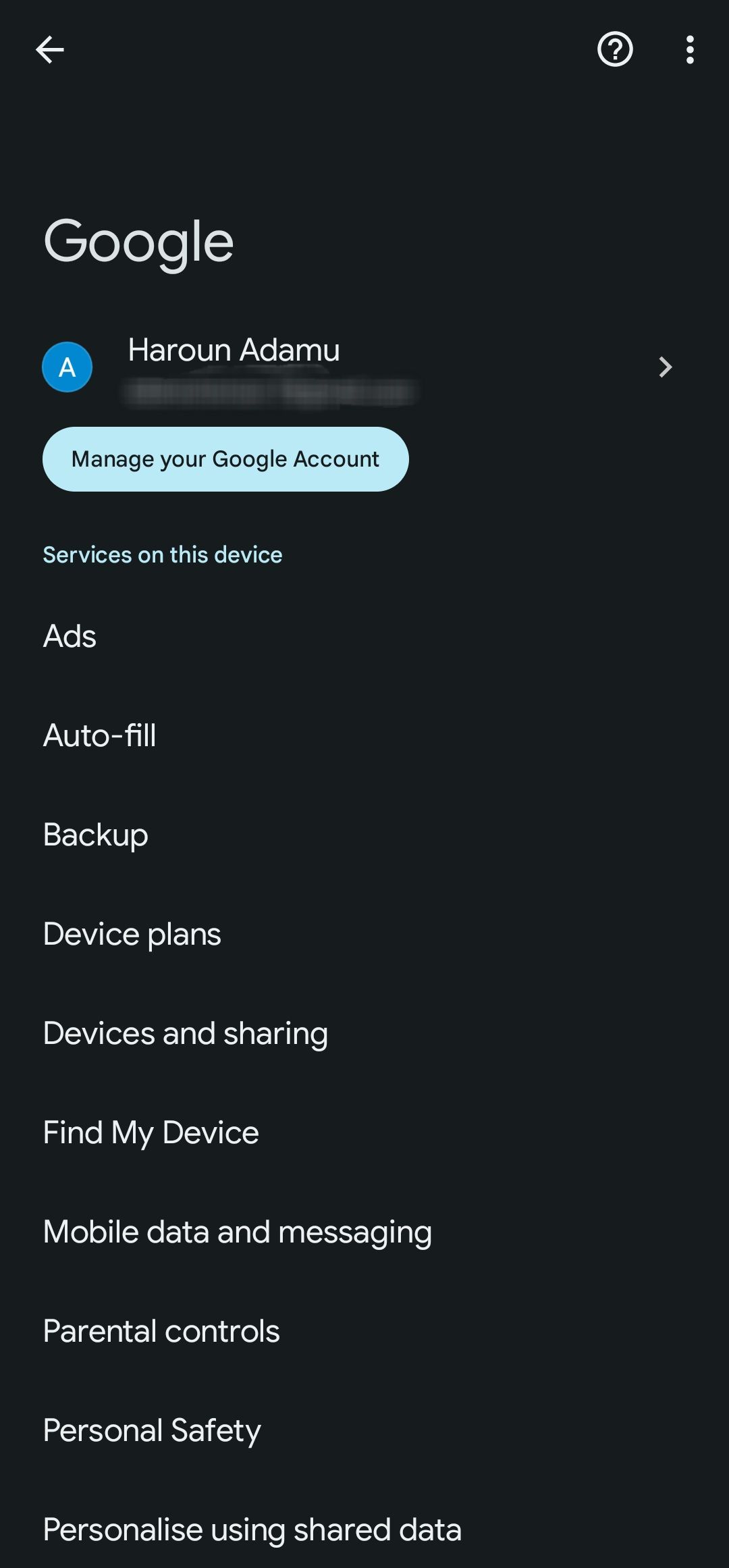 How to change the home address in your Google account