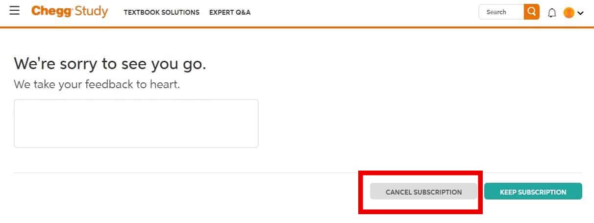 How to cancel Chegg