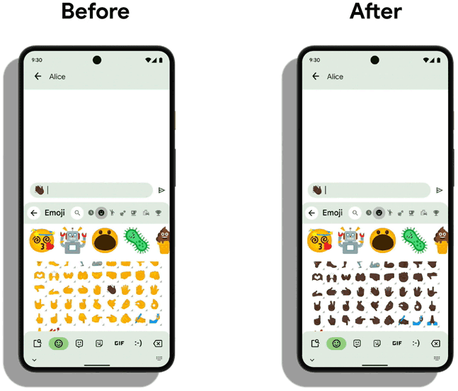 Gboard simplifies picking your emoji skin tone and gender expression of ...