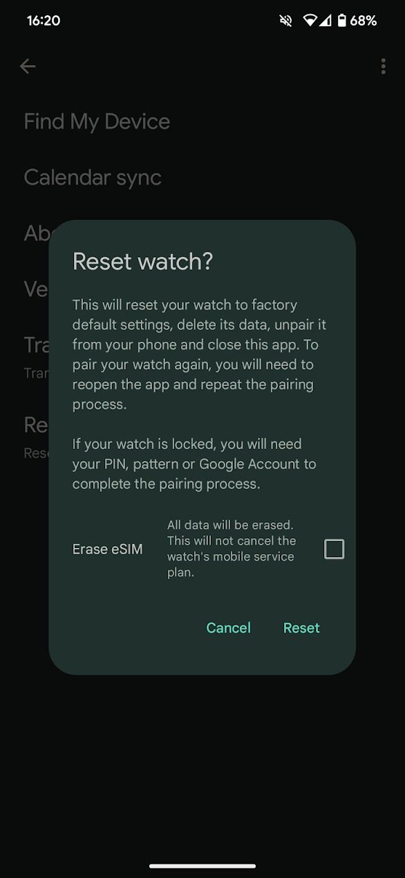 How to reset your Google Pixel Watch