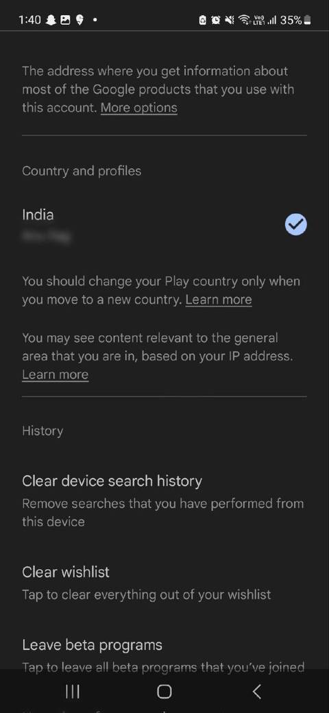 How to change your country in the Google Play Store