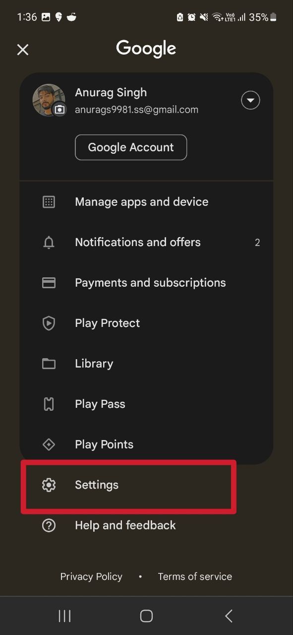 How to change your country in the Google Play Store