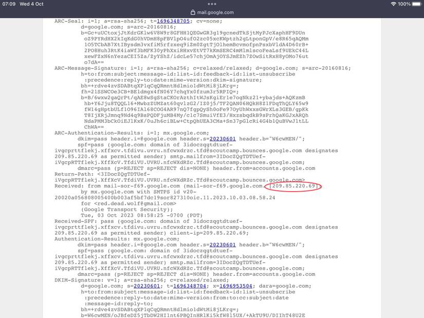 How to track an email IP address to its source