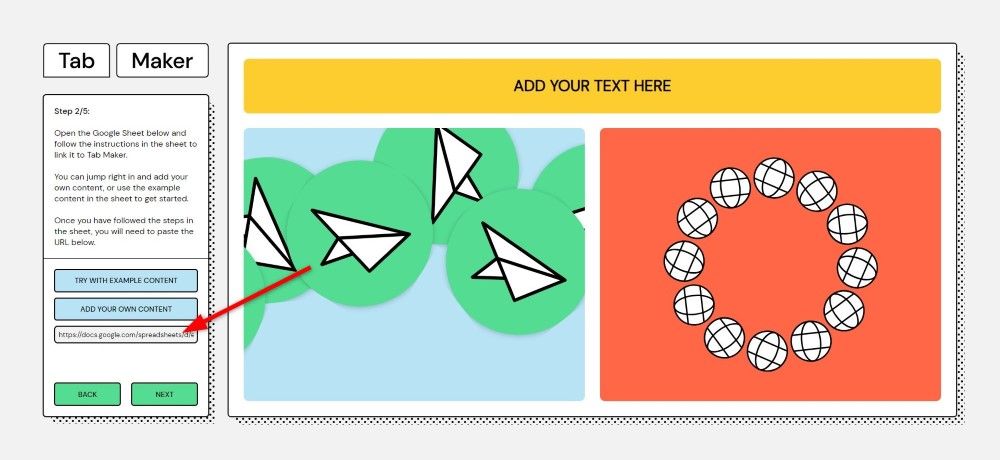 How to use Tab Maker in Google Chrome