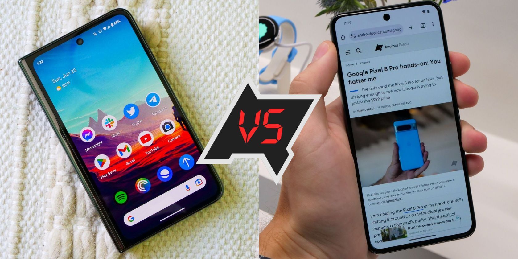 Google Pixel 8 Pro vs. Pixel Fold: Top-of-the-line slab or sleek foldable?