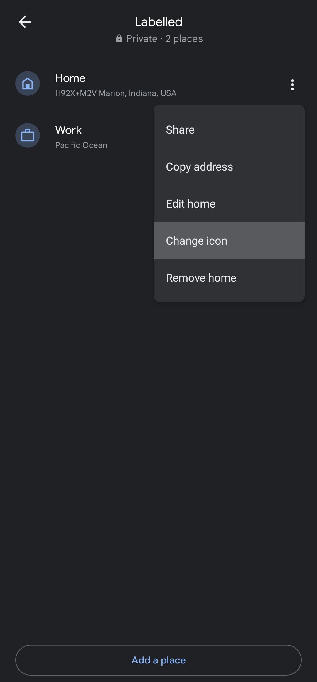 How to change the home address in your Google account