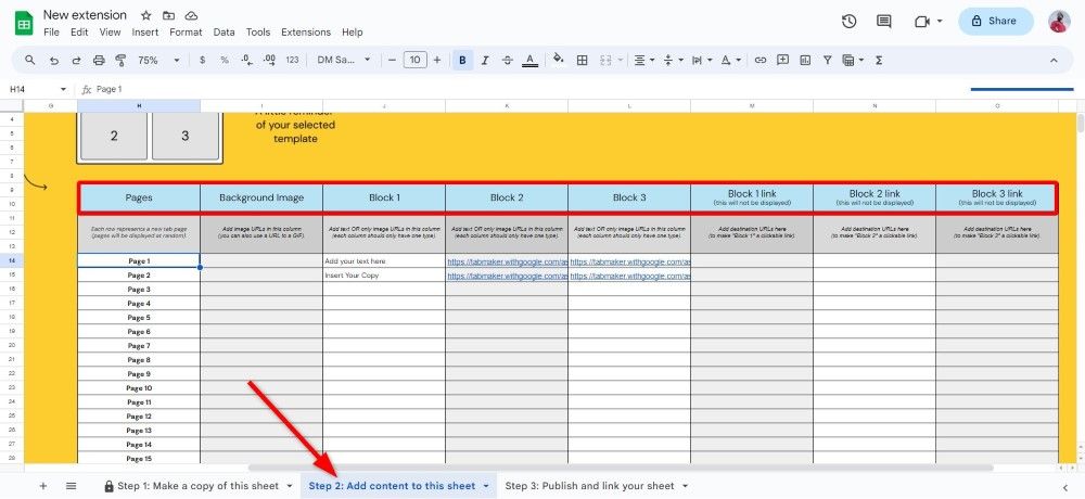 How to use Tab Maker in Google Chrome