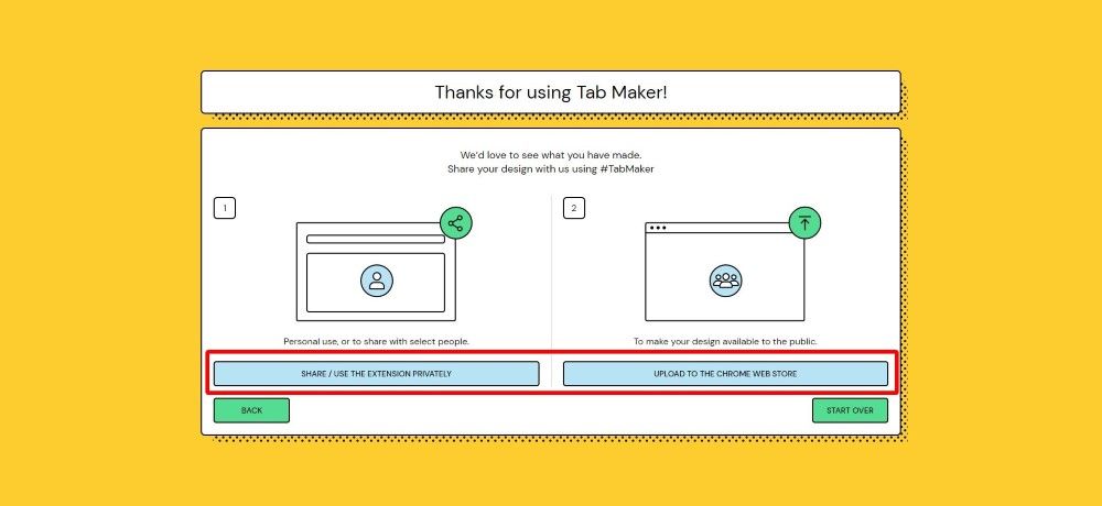 How to use Tab Maker in Google Chrome
