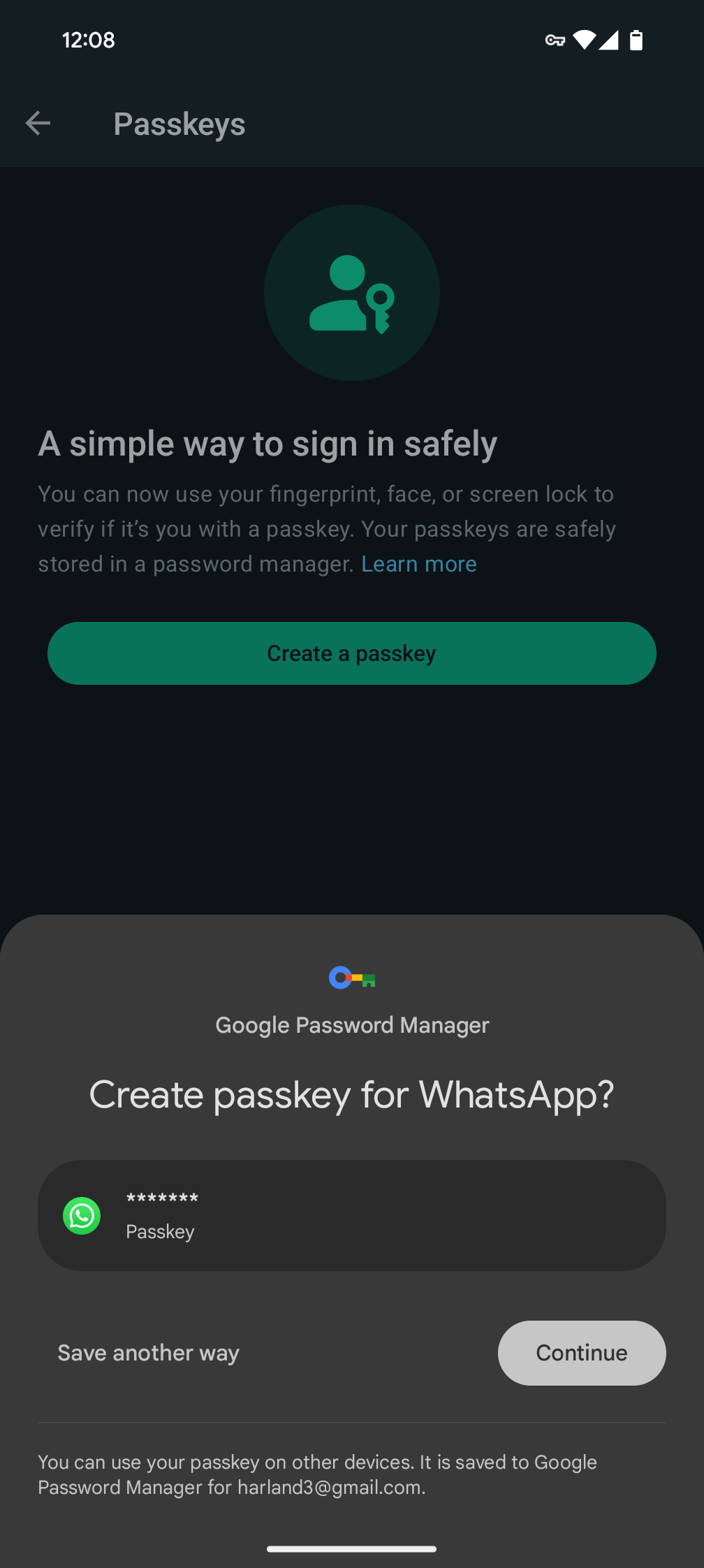 WhatsApp announces passkey support for everyone
